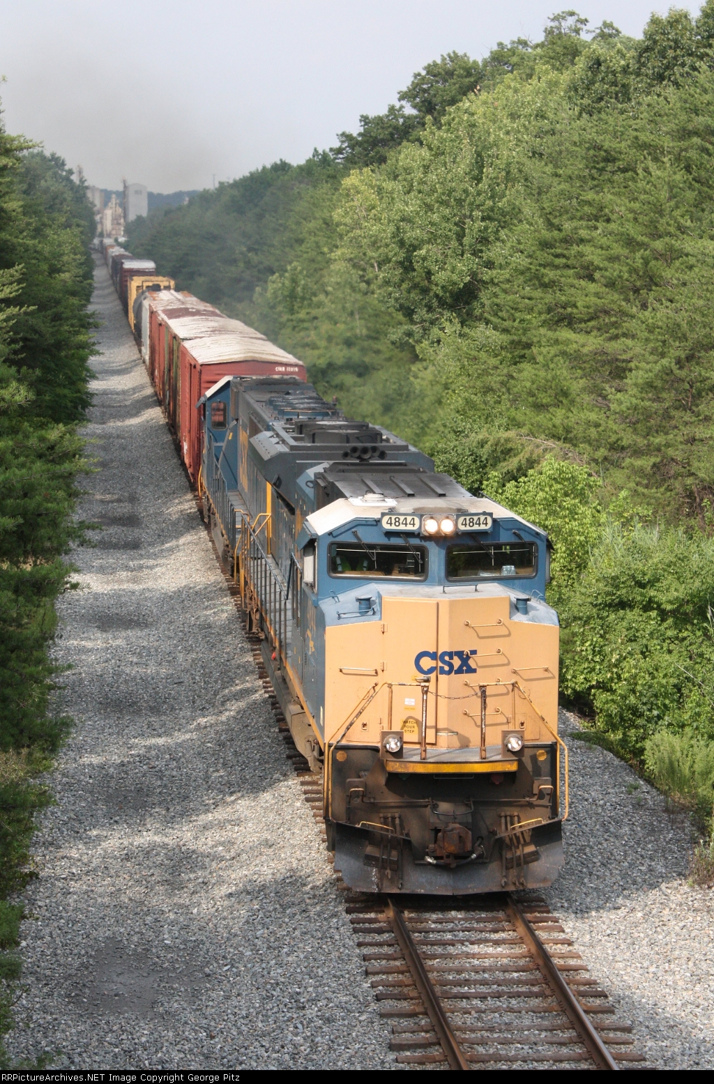 CSX 4844 at Poplar, MD